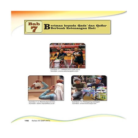 Kelas 09 SMP Pendidikan Agama Islam dan Budi Pekerti Bab 7 | PDF