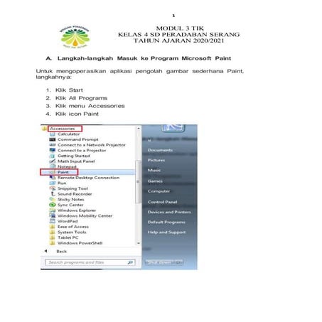 Kelas 4 modul 4 | DOCX