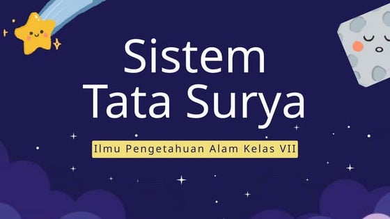 presentasi sistem tata surya projek ipas tentang asteroid meteor dan komet | PPT