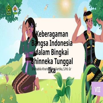 PPT Kelas 7 SMP Materi Keberagaman Bangsa Indonesia dalam Bingkai Bhinneka Tunggal Ika | PPTX
