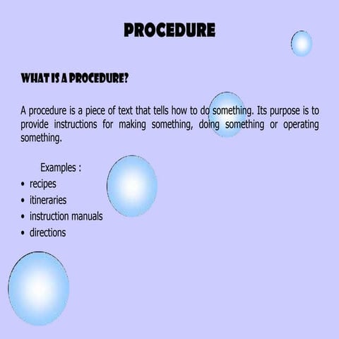 Kelas 7 procedure | PPTX