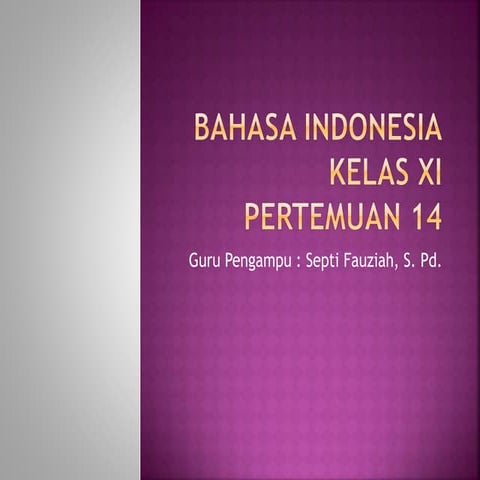 Kelas xi pertemuan 14 | PPTX