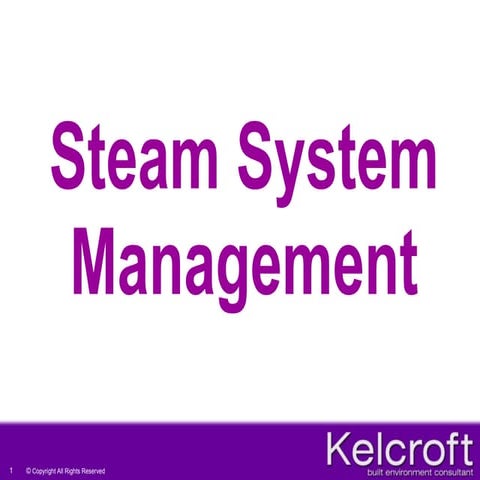 Steam Systems Management by John Herbert | PPTX