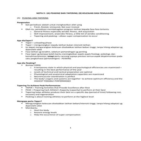 Kelesuan & pemulihan | PDF