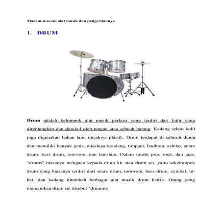 Keliping alat-alat musik | DOCX