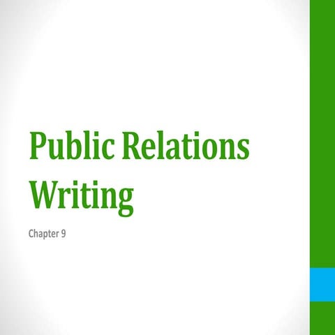 Chapter 9 - Writing | PPT