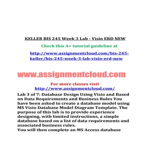 Keller bis-245-week-3-lab-visio-erd-new | PDF