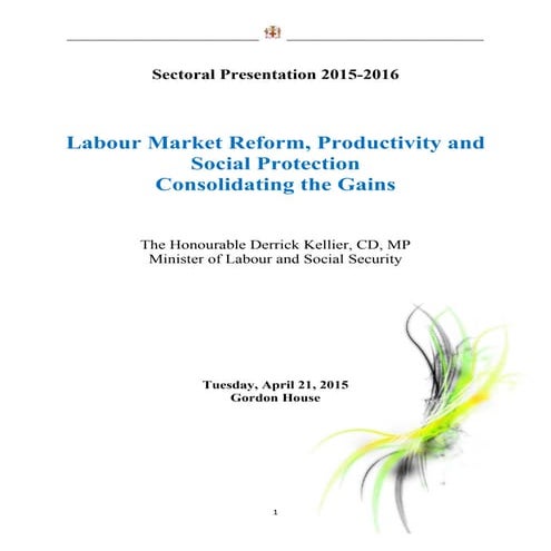 Kellier HMLSS 2015 Labour Market Reform, Productivity and Social ...