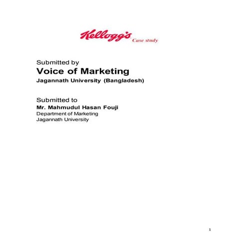 Kellogg's case study | DOCX