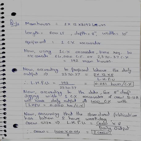 Construction management, Assignment related to construction management ...