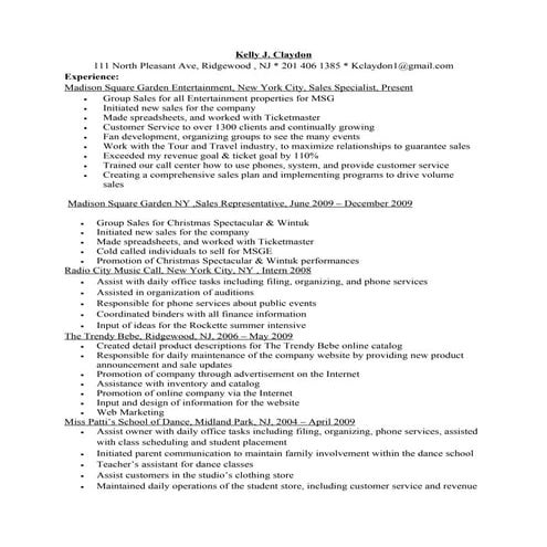 Sammy-Jo Resume PDF | PDF