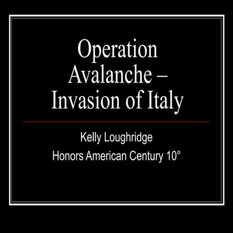 Invasion of Italy | PPT