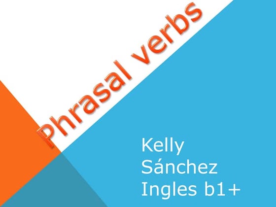 Kelly Sanchez presentations