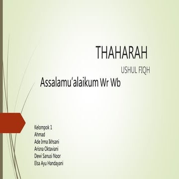 THAHARAH | PPT
