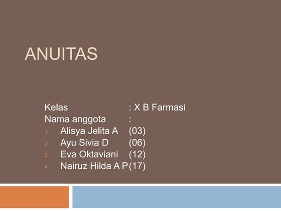 MATEMATIKA EKONOMI MATERI ANUITAS DAN NILAI ANUITAS | PPTX