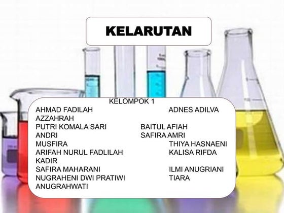 Larutan - Kimia Dasar | PPTX