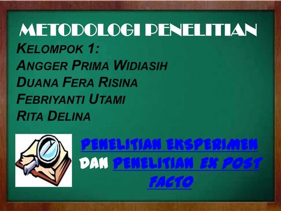 Metode penelitian eksperimental | PPTX