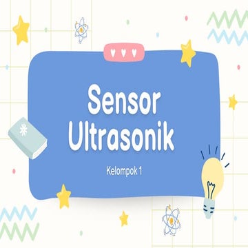 Sensor Ultrasonik, Pengertian, Penjelasan, Cara Kerja | PDF