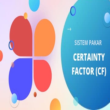 Certainty Factor.pptx Belajar mandiri Metode CF | PPTX