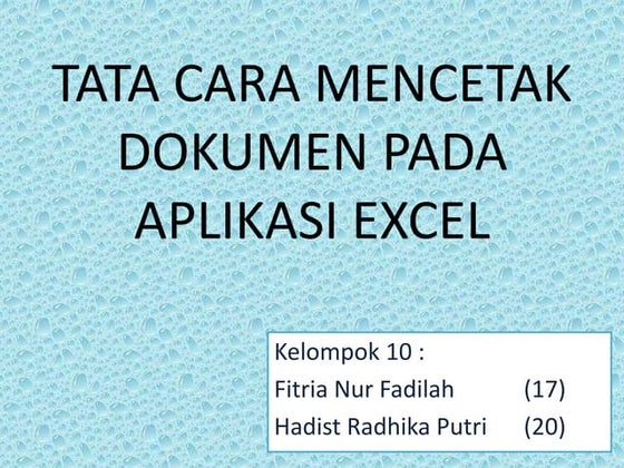 Cara print banyak kotak di excel | PDF