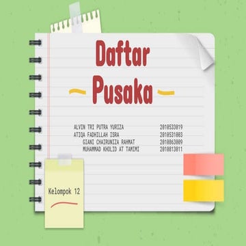 kelompok 12 ppt.pptx daftarpustakaaaaaaa | PPTX