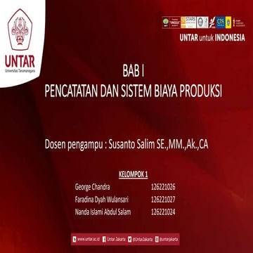 KELOMPOK 1 BAB PENCATATAN DAN SISTEM BIAYA PRODUKSI - 17 Mar 23.pptx