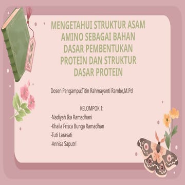 KELOMPOK 1 BIOKIMIA, KELOMPOK 1 BIOKIMIA | PPT