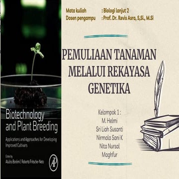 Kelompok 1 Biologi lanjut 2 Nirmala Sani K M Helmi Sri Liah Susanti ...