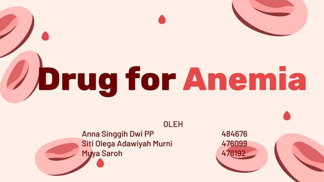 PPT ANEMIA | PPTX