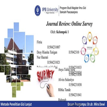 Kelompok 1_Metode penelitian gizi lanjut_Survey Online.pptx