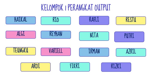 ppt (power point) tentang output device. | PPTX