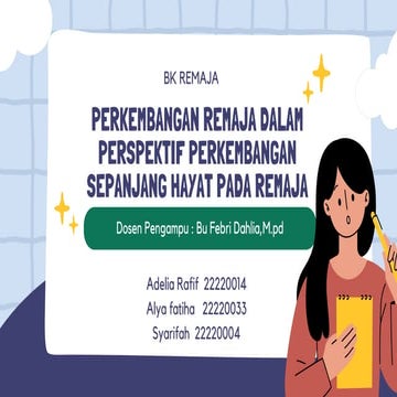 KElOMPOK 1 PPT BK REMAJA perkembangan remaja dalam perspektif ...