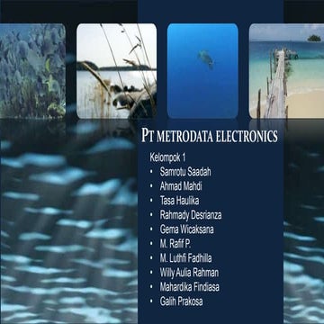 Manajemen Strategi PT. Metrodata | PPTX