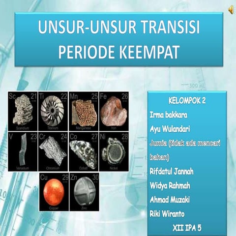 Unsur transisi periode ke empat | PPTX
