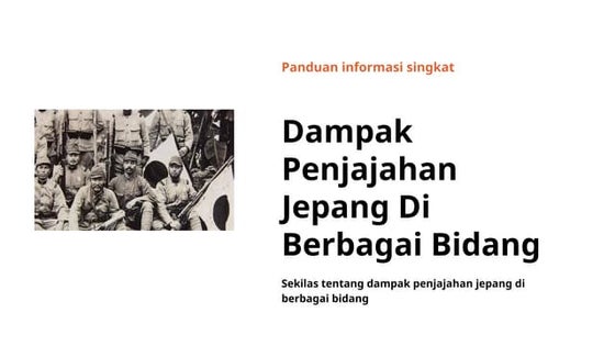 Sejarah, dampak Penjajahan Jepang di Indonesia.pptx