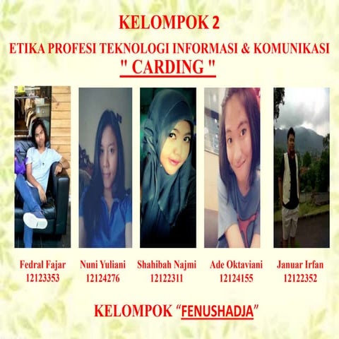 Kelompok 2 "CARDING" - EPTIK | PPTX