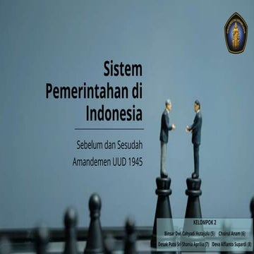 Kelompok 2 Sistem Pemerintahan Pra dan Pasca Amandemen UUD.pptx