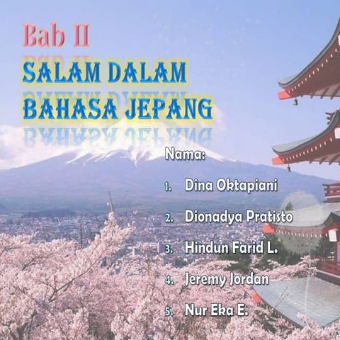 Salam dalam bahasa Jepang | PPTX