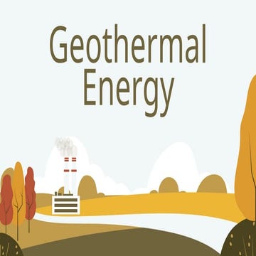 Sumber energi terbarukan "Geothermal energy" | PPTX