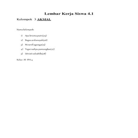 Kelompok 3 aksial | DOCX