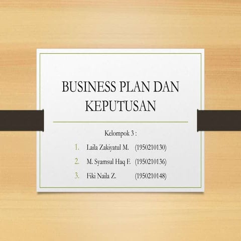Materi Pengantar Bisnis PowerPoint Terbaru | PPTX
