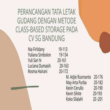 Class-Based Storage - Perancangan Tata Letak Gudang.pptx