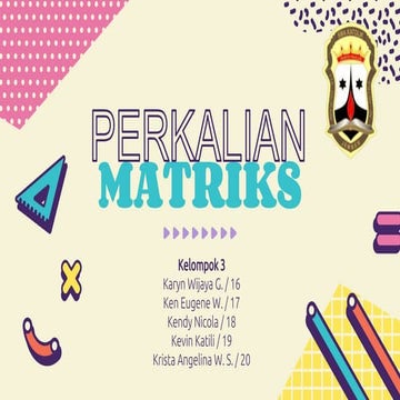 Perkalian Matriks | PPTX