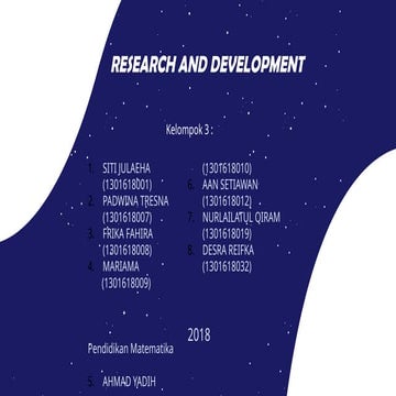 Kelompok_3_RnD.pptx research and development | PPTX