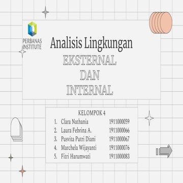 Kelompok 4 - Analisis Lingkungan Eksternal dan Internal | PPTX
