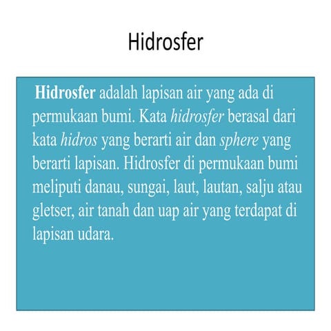 PPT IPS Geografi SMA Kelas X_Bab 6_Hidrosfer.pptx