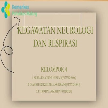 ppt kegawatan neurologi dan respirasi klp4 | PPTX