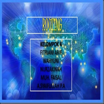 Kelompok 4 routing | PPT