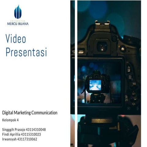 Digital Marketing : Video Presentasi | PPTX