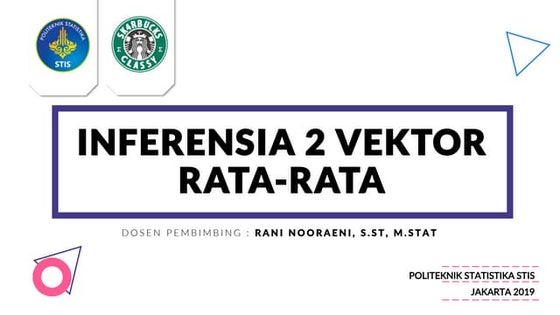 APG Pertemuan 6 : Mean Vectors From Two Populations | PPTX